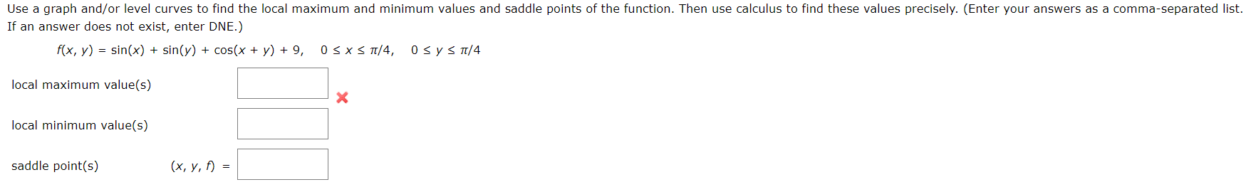 Solved Use A Graph Andor Level Curves To Find The Local