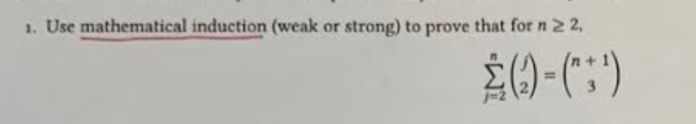 Solved 1. Use mathematical induction (weak or strong) to | Chegg.com