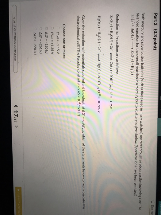 Solved Part 1 (0.3 point) d See Periodic Table See Hint An | Chegg.com Solved Part 1 (0.3 point) d See Periodic Table See Hint An | Chegg.com