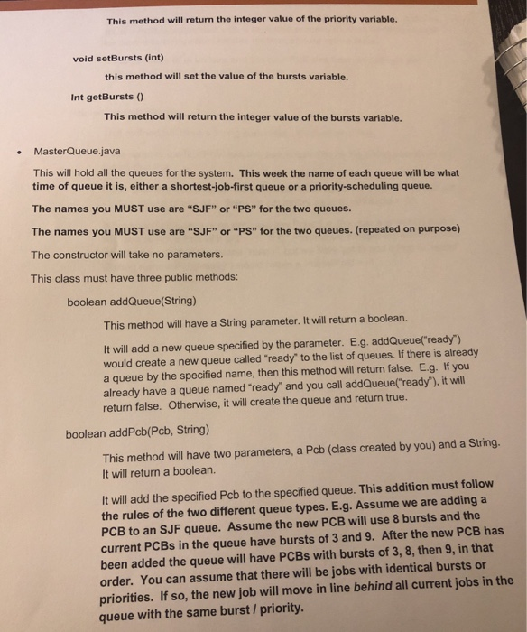 Solved Implement the two following classes using JAVA only. | Chegg.com