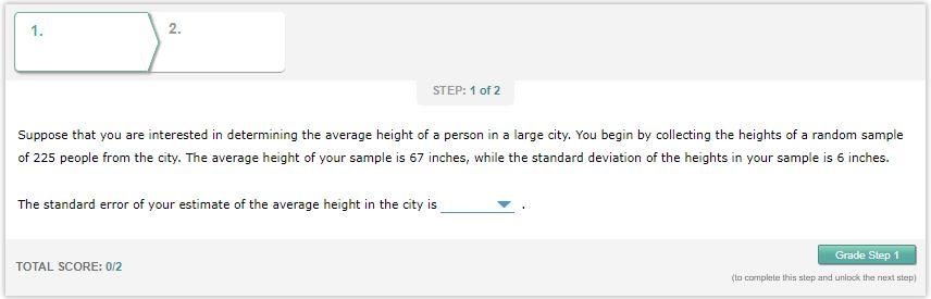 Solved 2. STEP: 1 of 2 Suppose that you are interested in | Chegg.com