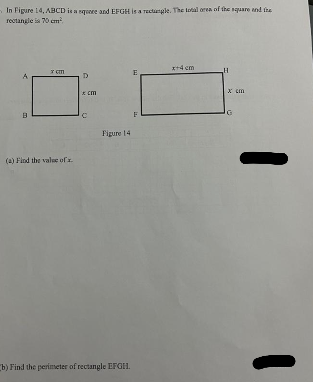 Solved In Figure 14,ABCD is a square and EFGH is a | Chegg.com