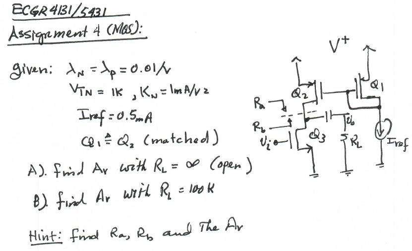 Solved ECGR 4131/5431 Assignment 4 (MaS): Given: | Chegg.com