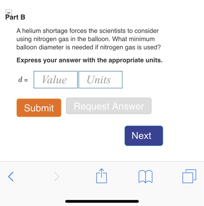 Solved Constants I Periodic Table A spherical balloon filled | Chegg.com