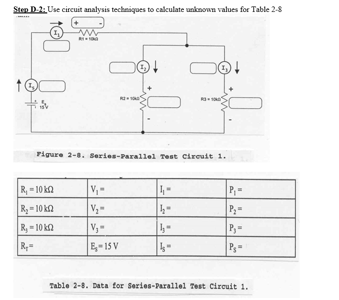 Solved Step D-2: Use circuit analysis techniques to | Chegg.com