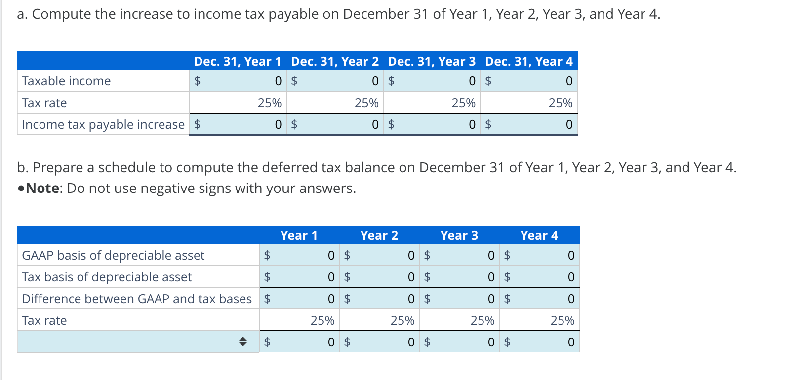 c. Record the income tax journal entry on December 31 | Chegg.com