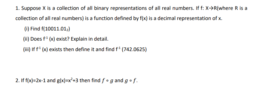 Solved 1. Suppose X is a collection of all binary | Chegg.com