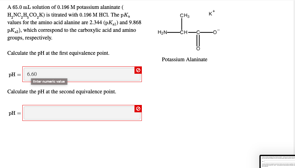 Solved A 65.0 mL solution of 0.196 M potassium alaninate ( | Chegg.com