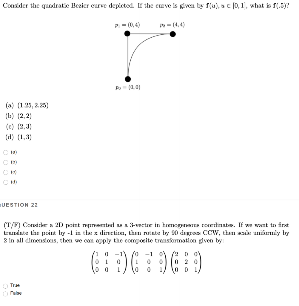 Solved The correct order of operations in the 3D graphics | Chegg.com