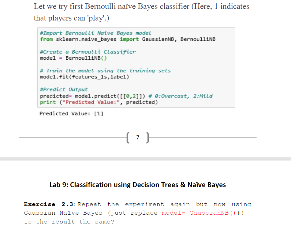 Solved Let we try first Bernoulli naïve Bayes classifier | Chegg.com