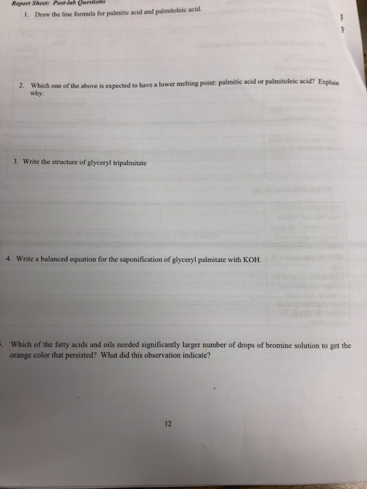 Solved Report Sheet: Post-lab Questions 1. Draw the line | Chegg.com