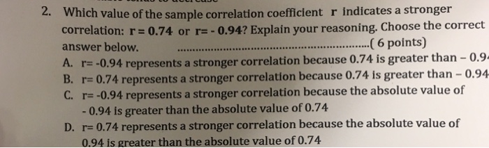 Solved Two variables have a positive linear correlation. Is | Chegg.com