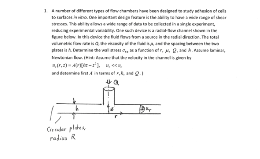 A number of different types of flow chambers have | Chegg.com