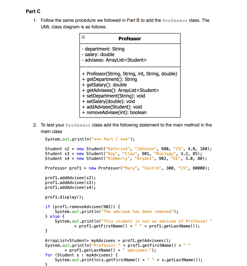 Solved Part B is producing the wrong output and part C is | Chegg.com