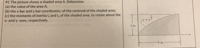 Solved The picture shows a shaded area A. Determine: (a) | Chegg.com
