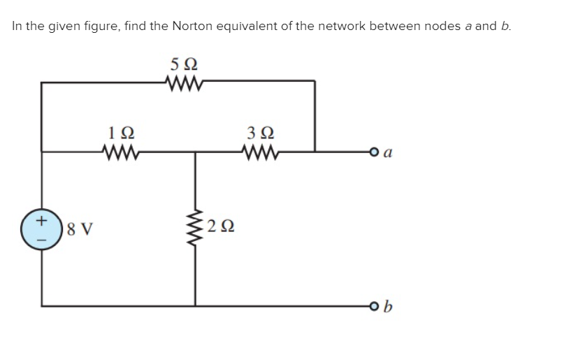 Solved In the given figure, find the Norton equivalent of | Chegg.com