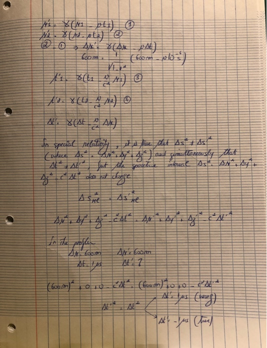 Solved 40 In a frame S, two events have spatial separation | Chegg.com