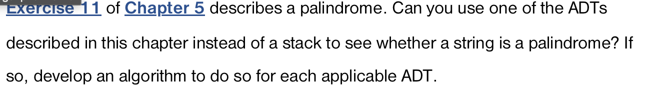Solved \#11. Exercise 11 of Chapter 5 describes a | Chegg.com