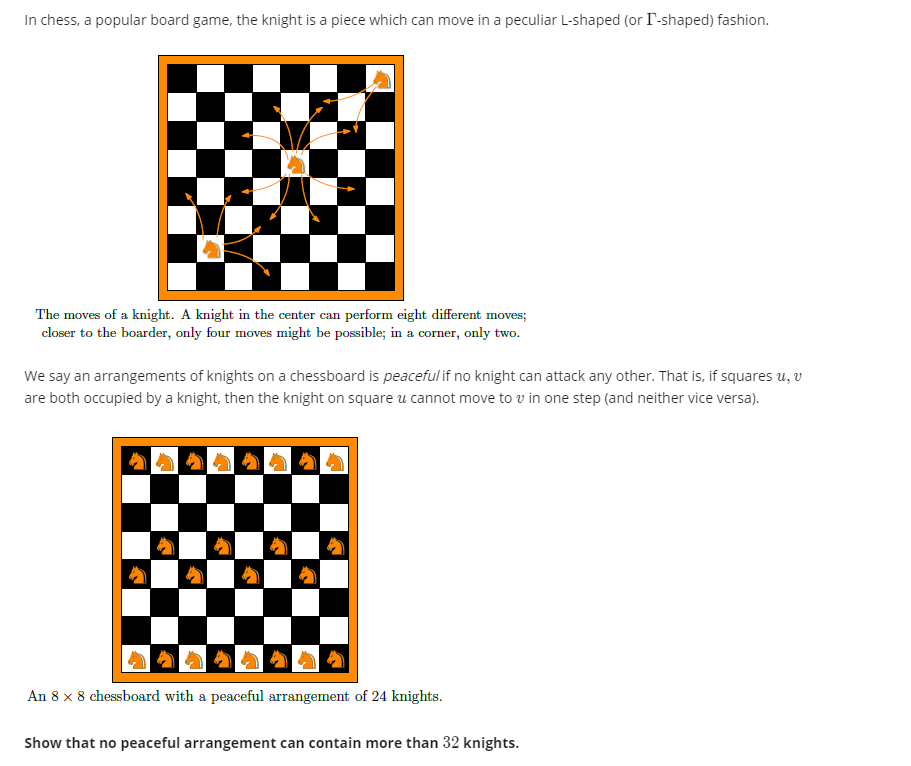 Solved In chess, a popular board game, the knight is a piece | Chegg.com