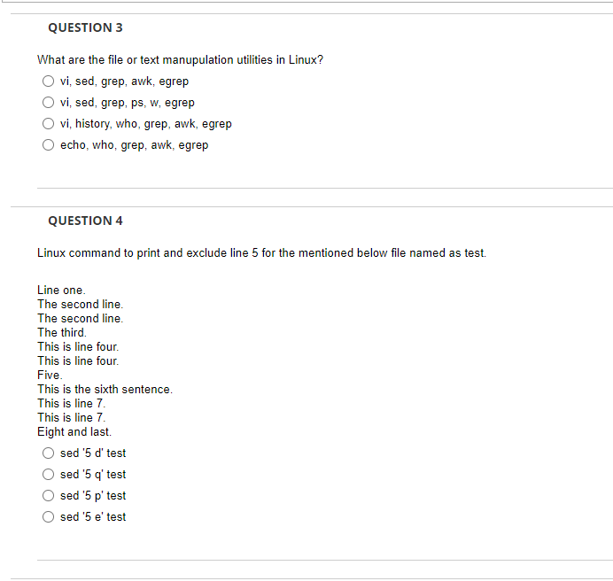 Solved What are the file or text manupulation utilities in | Chegg.com
