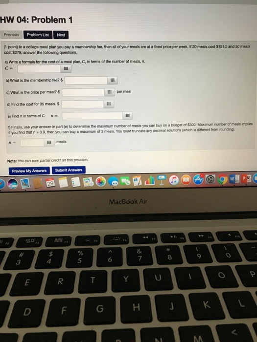 Solved HW 04: Problem1 Previous Probiem List Next (1 pont) | Chegg.com