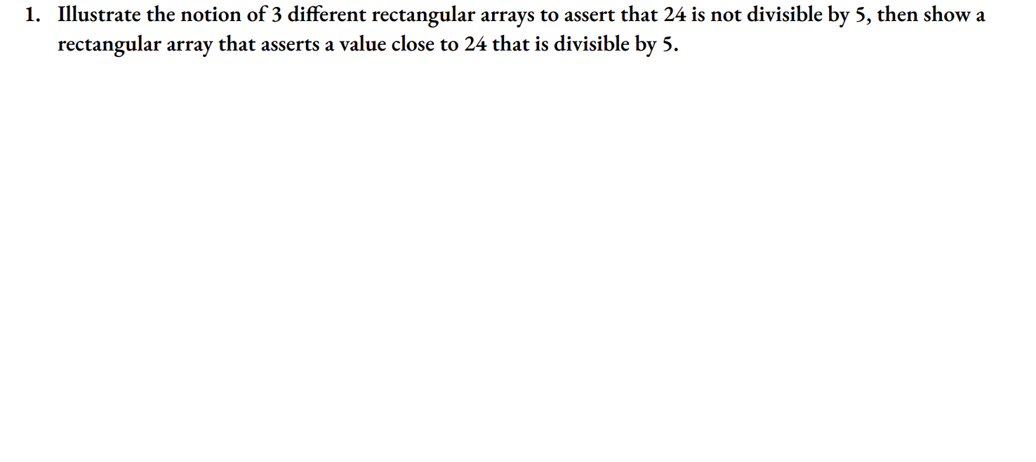 Solved 1. ﻿Illustrate the notion of 3 ﻿different rectangular | Chegg.com