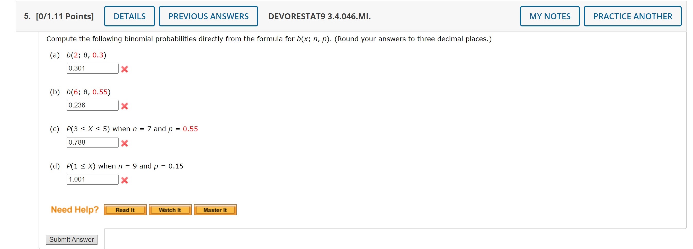 Solved Compute the following binomial probabilities directly | Chegg.com