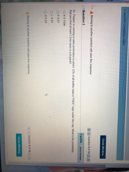 Solved Question Completion Status Close Window Moving to | Chegg.com