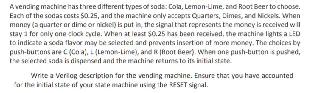 Solved A vending machine has three different types of soda: | Chegg.com