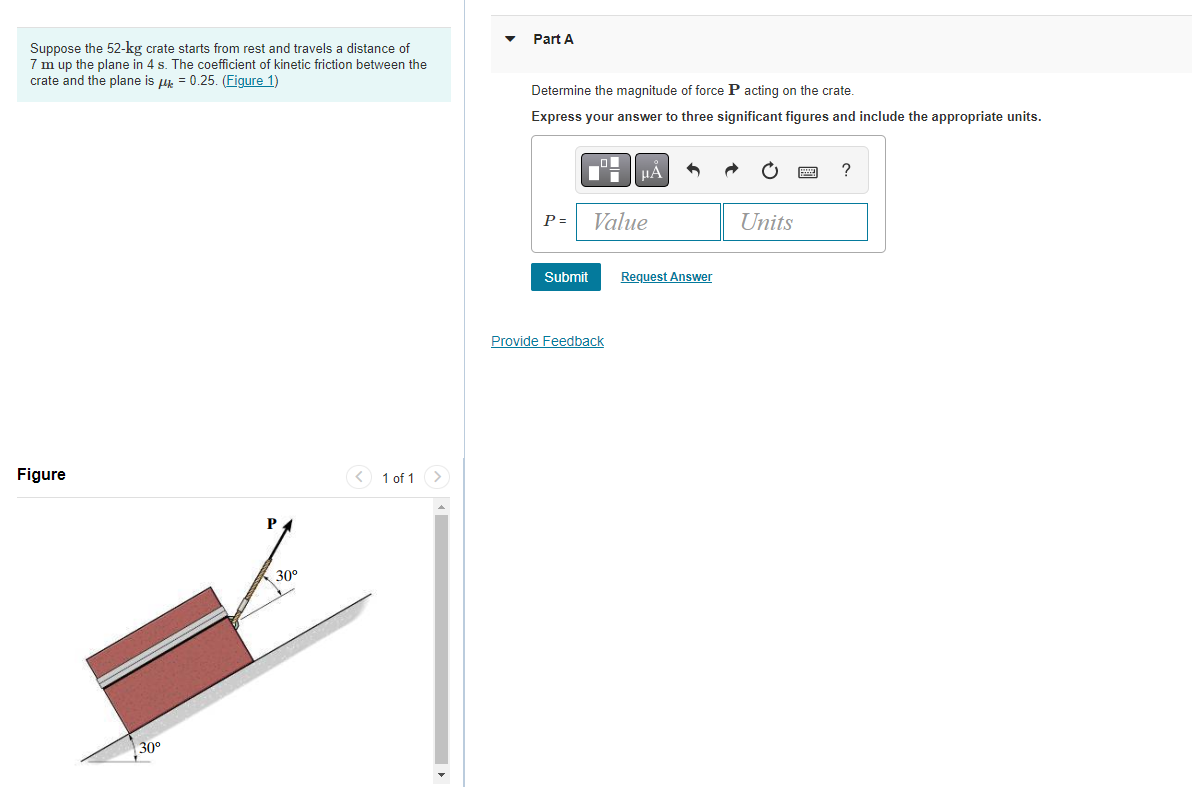 Solved Suppose the 52-kg crate starts from rest and travels | Chegg.com