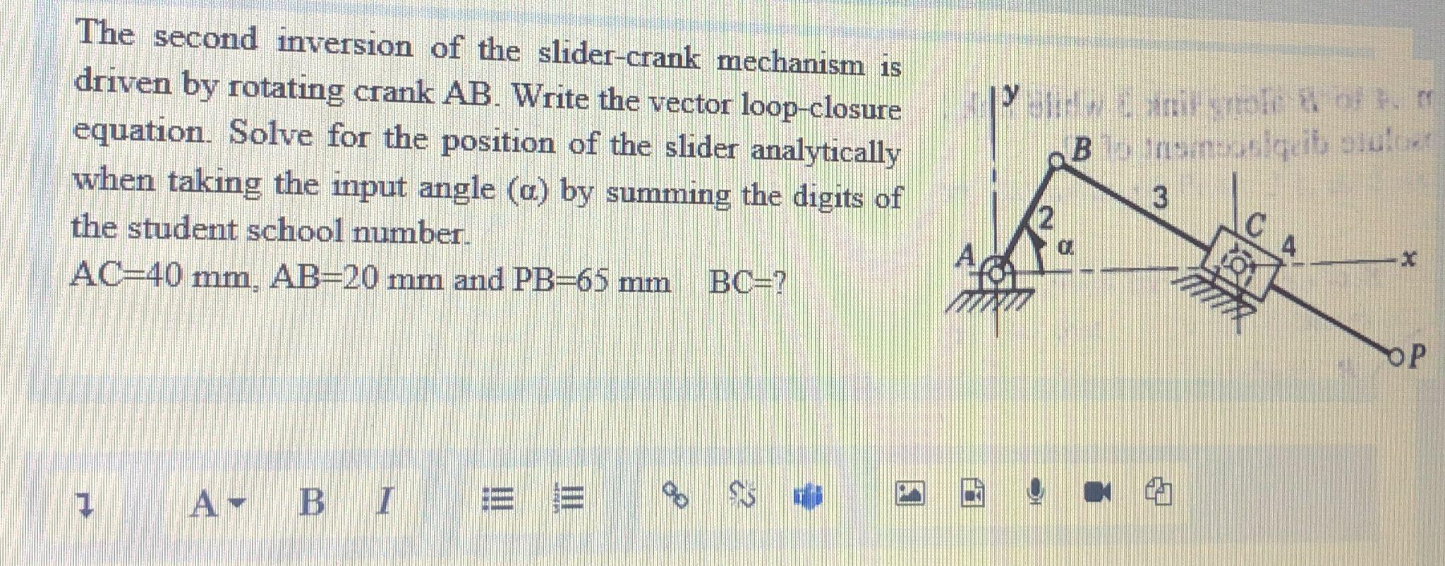 Solved The second inversion of the slider-crank mechanism is | Chegg.com