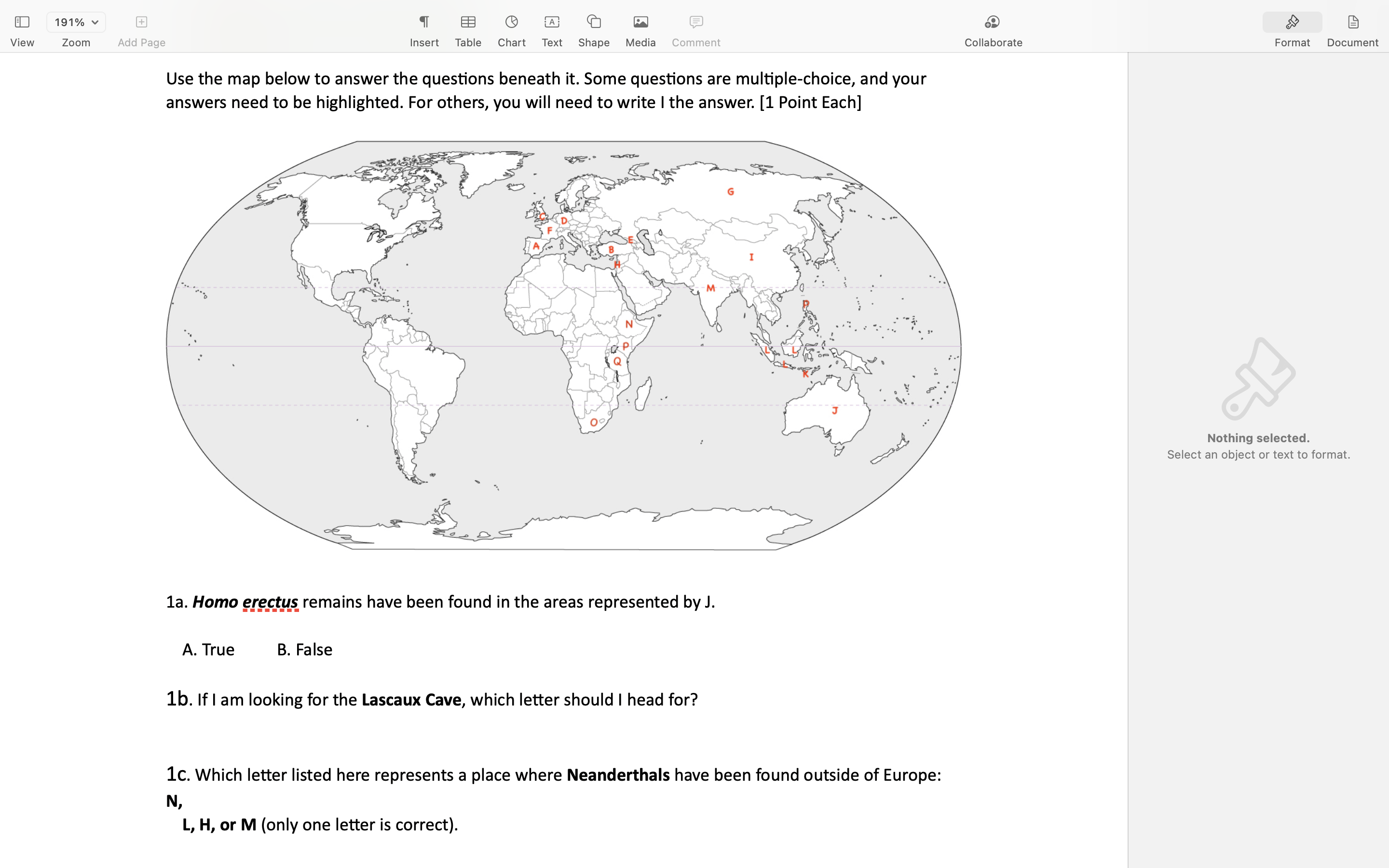 Solved 191% v + Α. CL 9 View Zoom Add Page Insert Table | Chegg.com