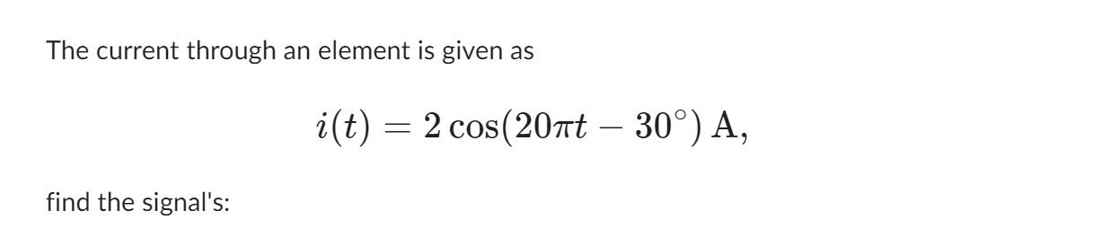 Solved 1. magnitude 2.Radial(angular) frequency w 3. | Chegg.com