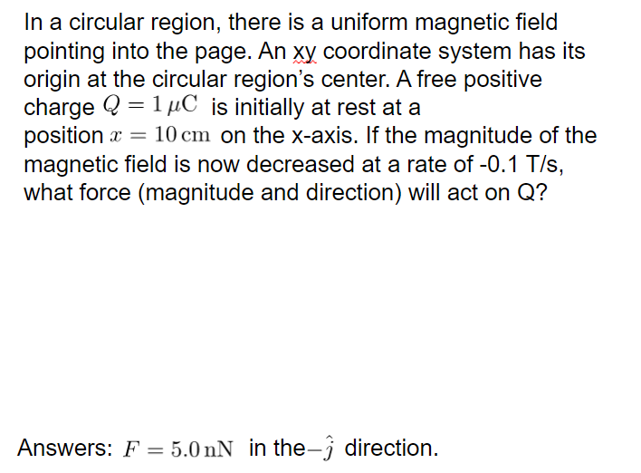 Solved In a circular region, there is a uniform magnetic | Chegg.com