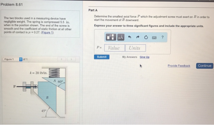Solved The two blocks used in a measuring device have | Chegg.com