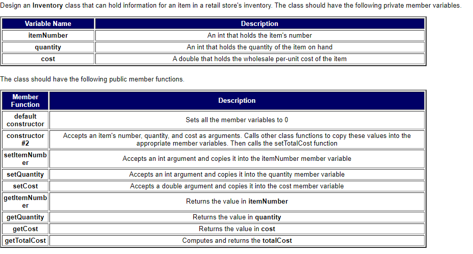 Solved Demonstrate the class by writing a simple program | Chegg.com
