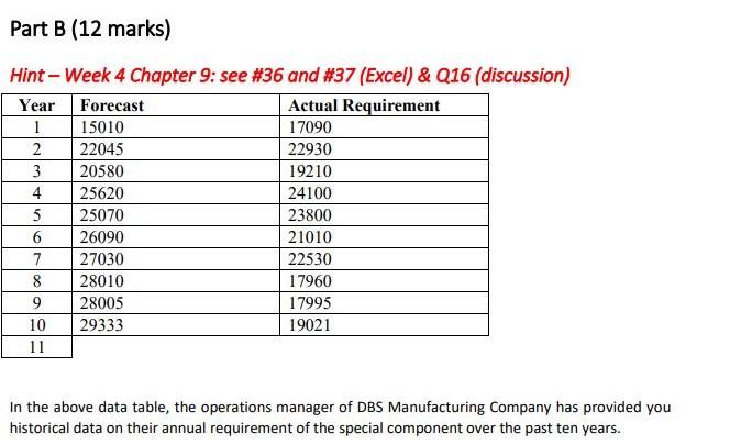 Hint - Week 4 Chapter 9: see #36 and #37 (Excel) \& | Chegg.com