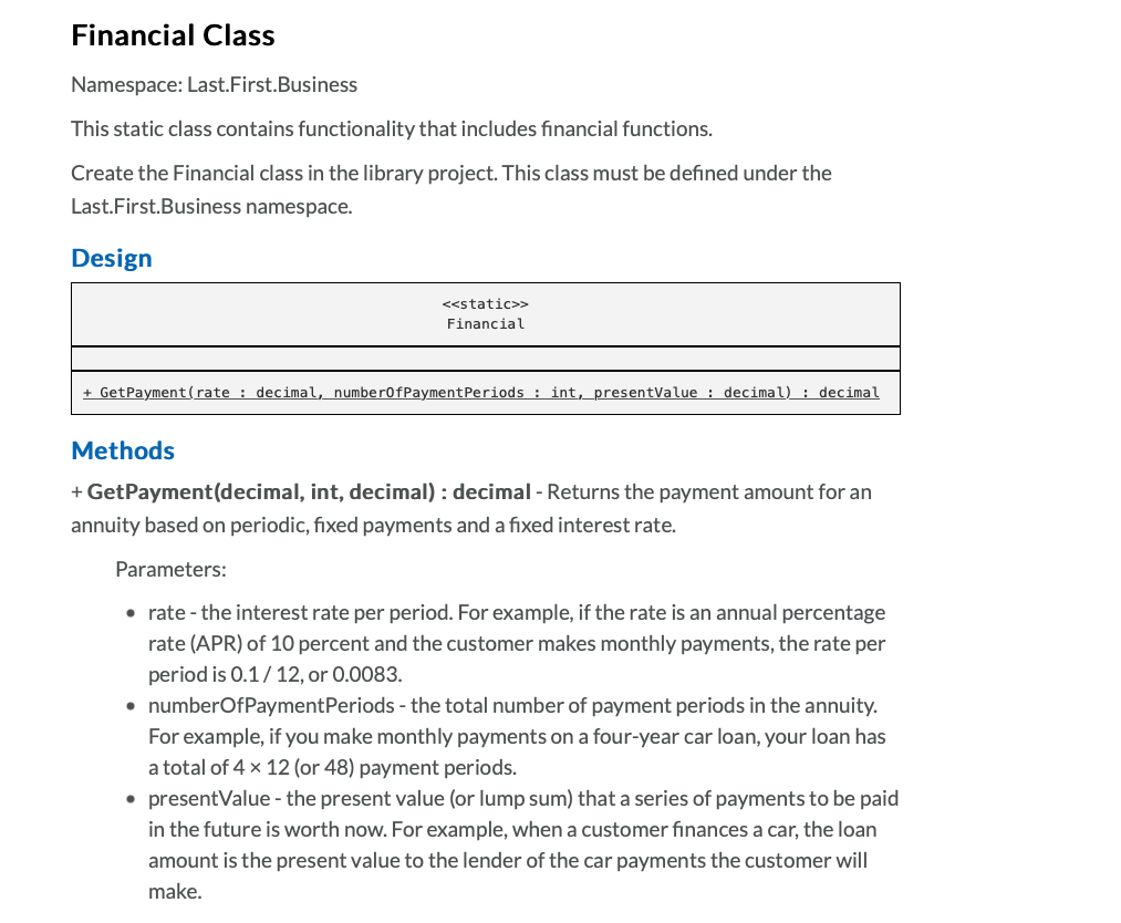 Solved Sales Quote Class Namespace: Last.First.Business | Chegg.com