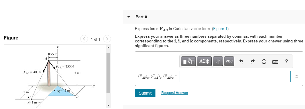 Solved Part A Figure Express Force Fab In