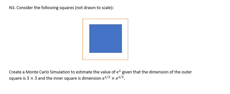 Solved N3. Consider the following squares (not drawn to | Chegg.com