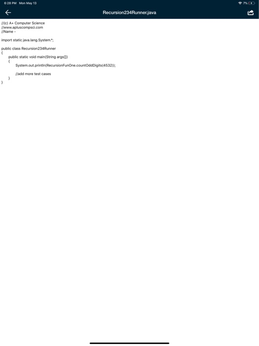 Solved :27 PM Mon May 13 A+ Computer Science COUNT EVEN | Chegg.com