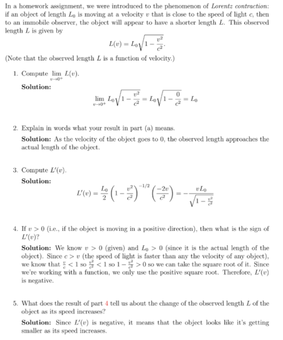In a homework assignment, we were introduced to the | Chegg.com