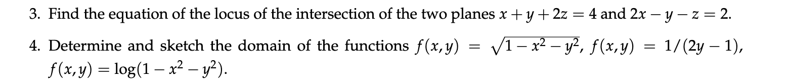 Solved 3. Find the equation of the locus of the intersection | Chegg.com