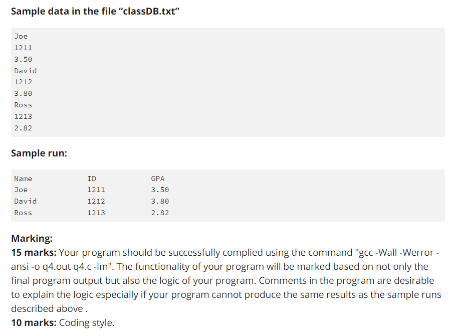 Solved Subject: Fundamentals of C programming, C | Chegg.com