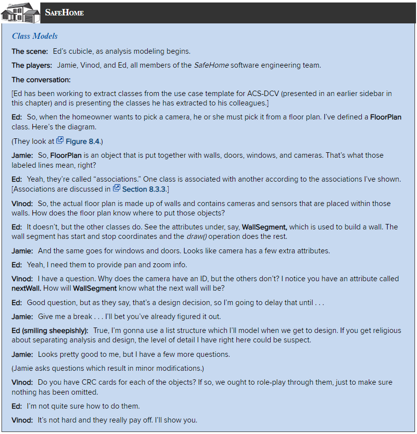Solved Review the scenario "Class model" on in chapter 8 | Chegg.com