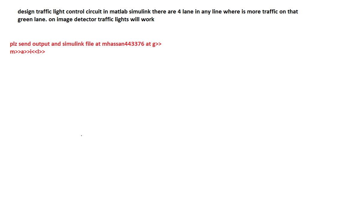 design traffic light control circuit in matlab | Chegg.com