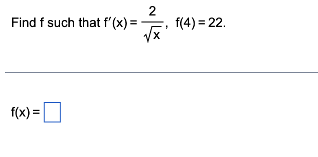 Solved Find f such that f′(x)=x2 f(x)= | Chegg.com