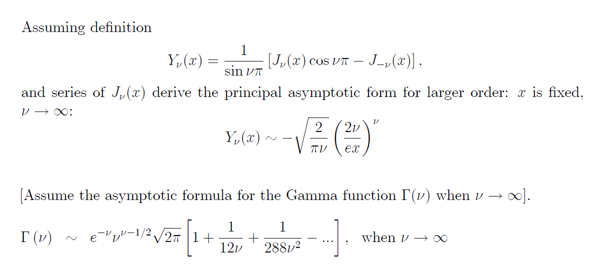 Assuming definition Y,(x) = sin V4 [J,(x) cos Vn – | Chegg.com