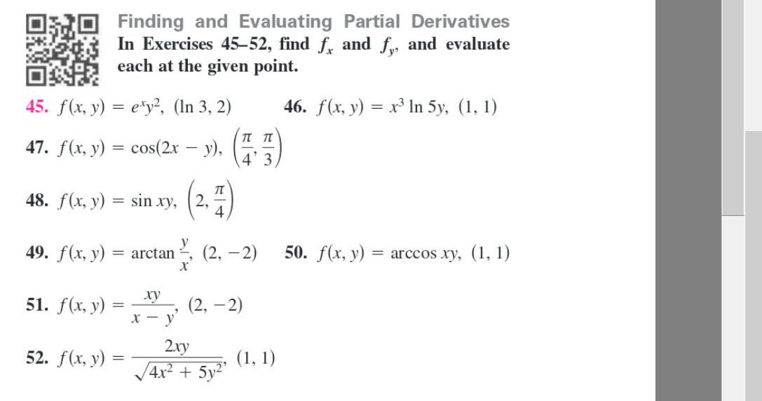 Solved Finding and Evaluating Partial Derivatives In | Chegg.com