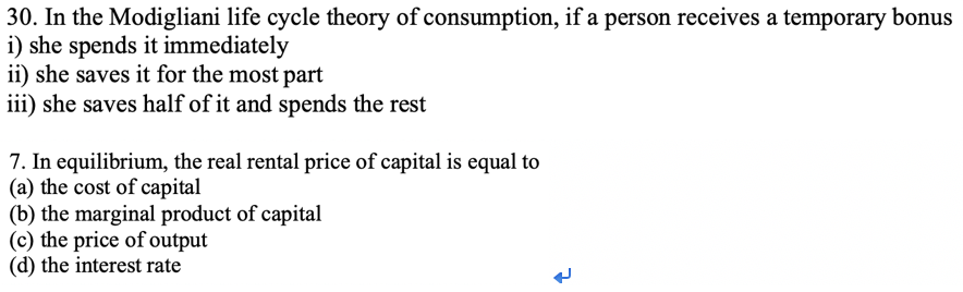 Solved 30. In the Modigliani life cycle theory of | Chegg.com